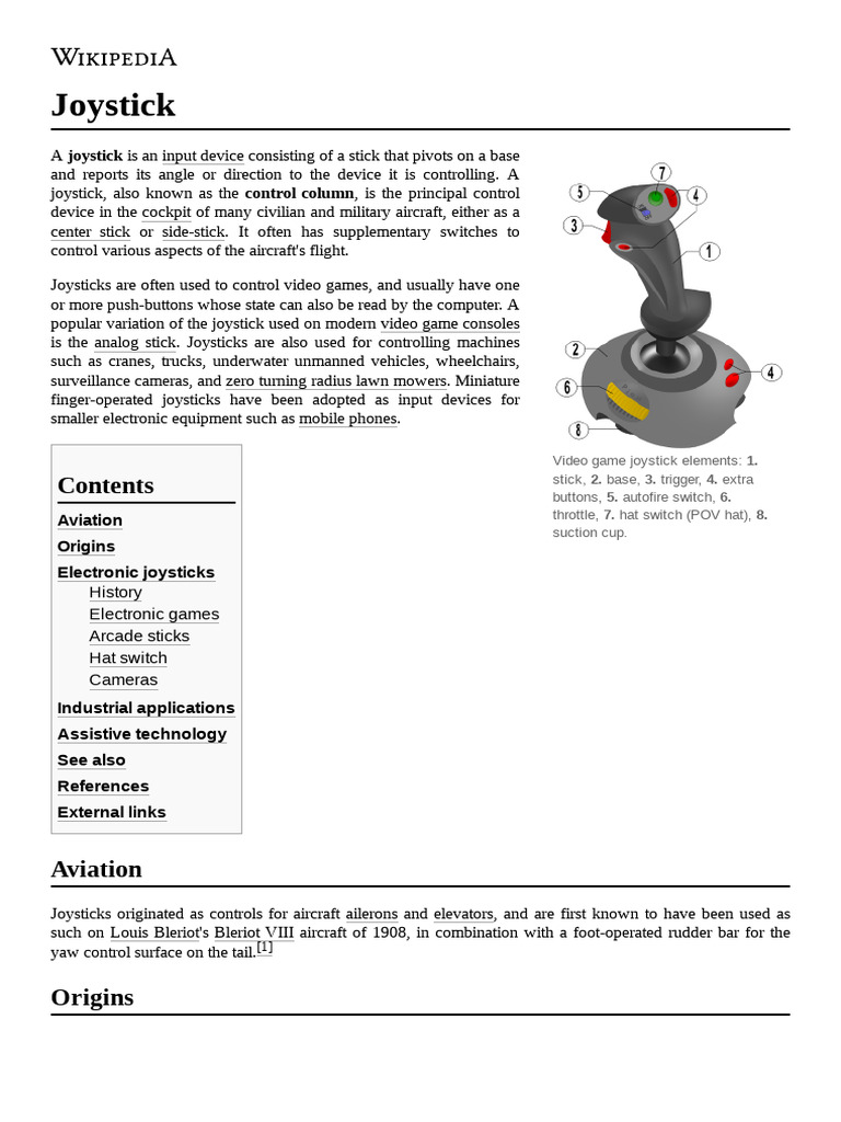 Joystick | PDF