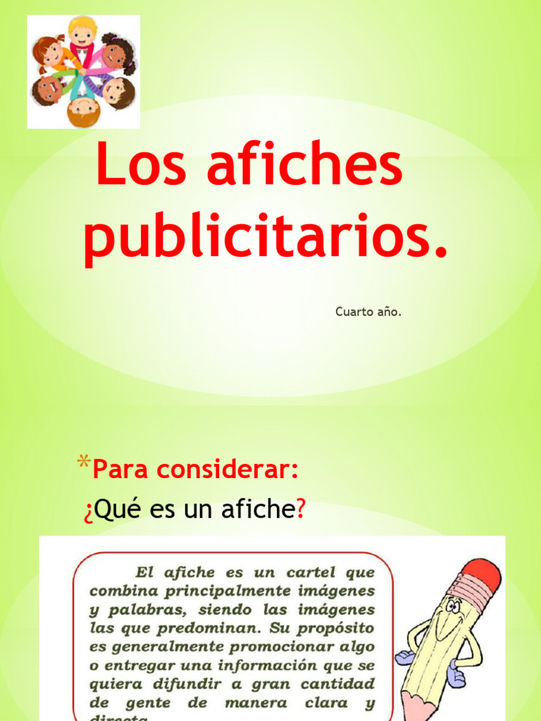 4° Año Los Afiches Publicitarios | PDF
