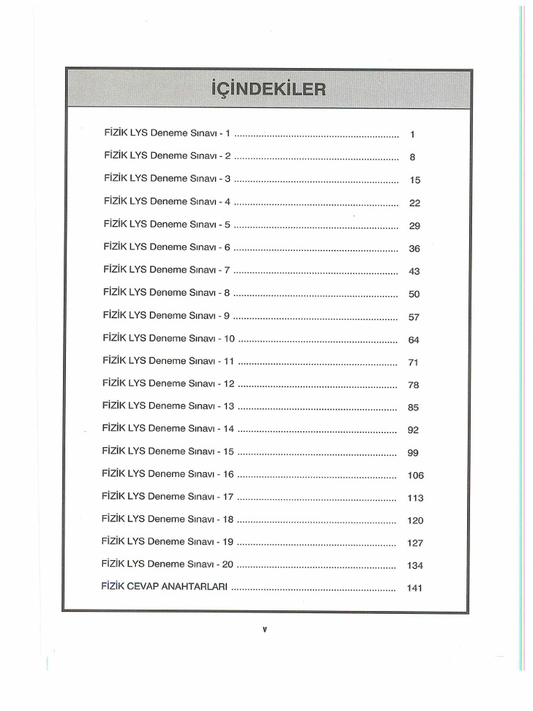 Denge LYS Fizik 20 | PDF