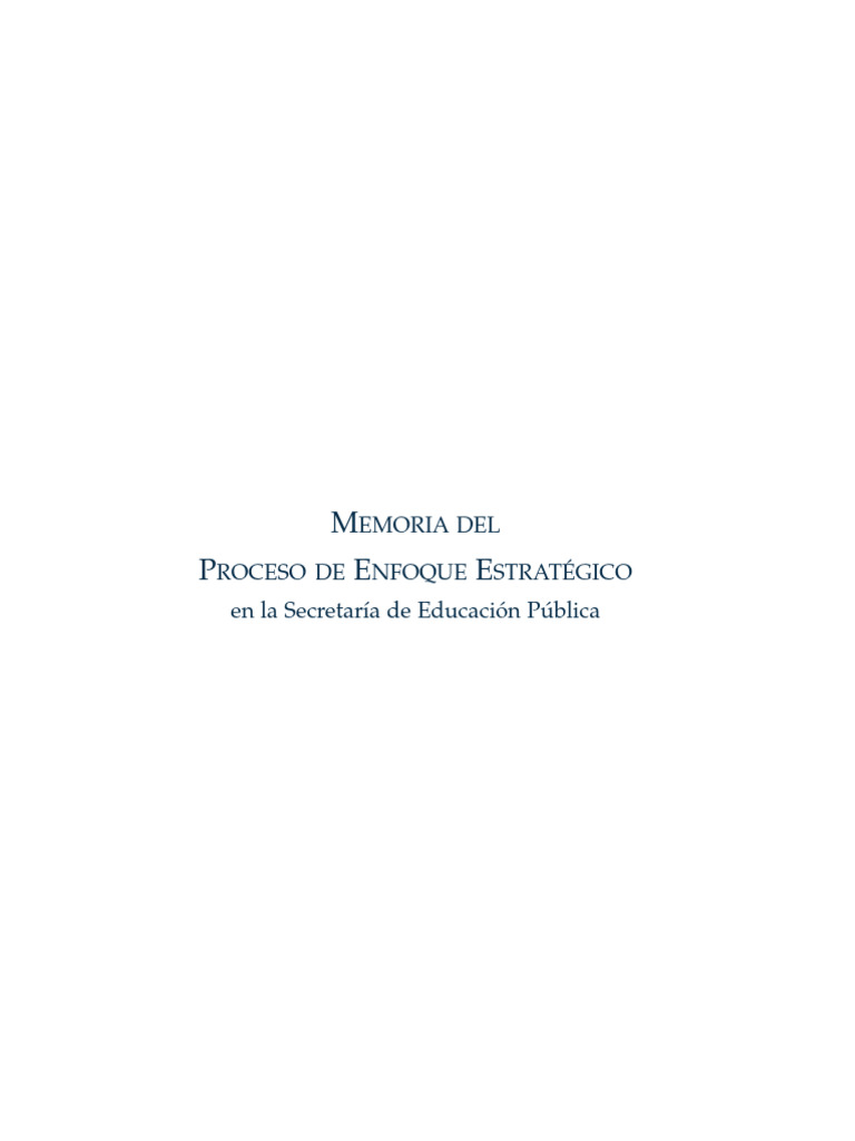 El Enfoque Estrategico de La SEP | PDF | Paradigma | Liderazgo El Enfoque Estrategico de La SEP | PDF | Paradigma | Liderazgo
