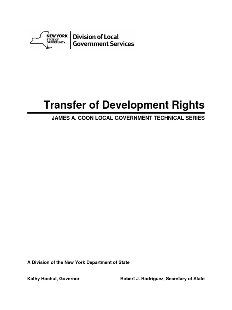 Transfer-Of-Development-Rights Ny | PDF | Zoning | Land Lot