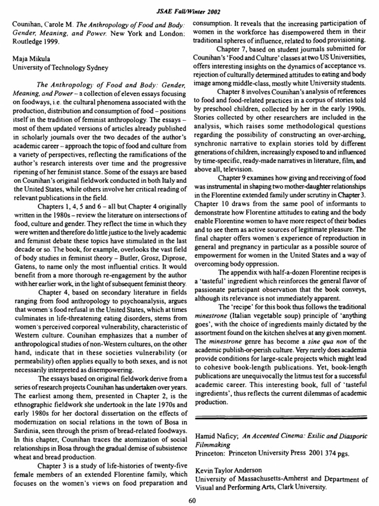 Accented Cinema - Book Review | PDF | Anthropology | Feminism