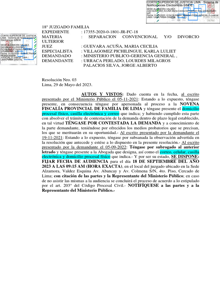 Res 2020173550092851000154198 | PDF | Demanda judicial | Lima