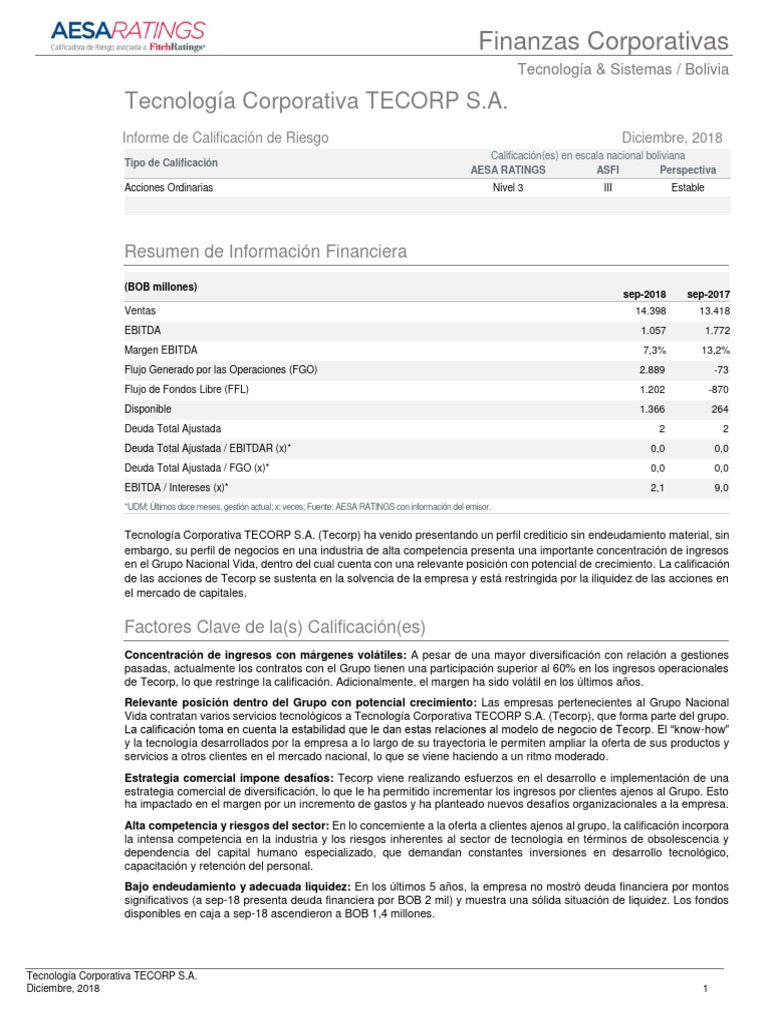 AESA Tecorp 2018 12 | PDF | Business | La seguridad informática