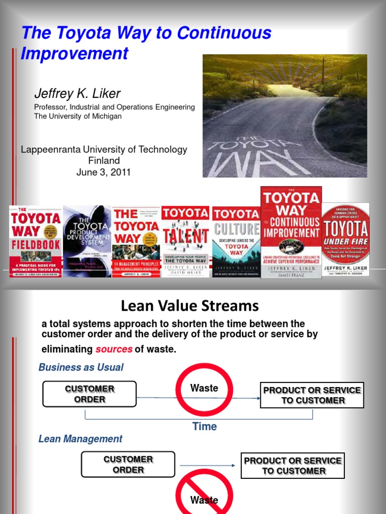 Toyota Way | Lean Manufacturing | Production And Manufacturing