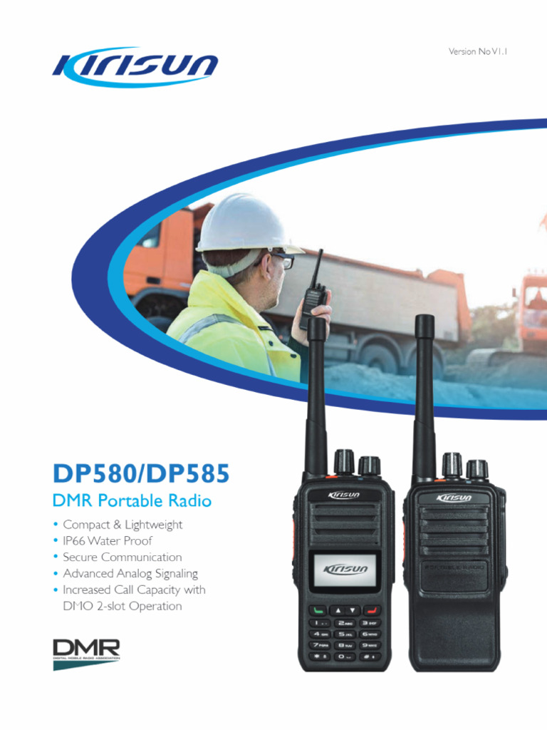 Kirisun DP580 585 Brochure v1.2 | PDF