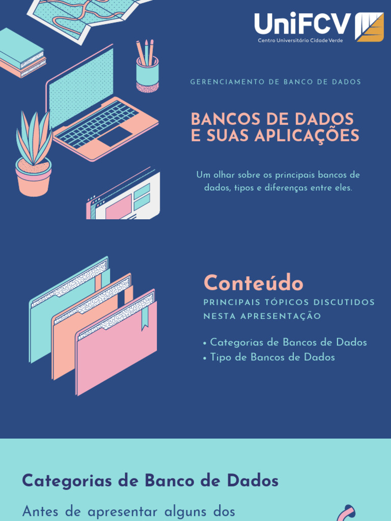 Tipos de Banco de Dados UNICV | PDF | IBM DB2 | Bancos de dados