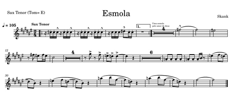 Skank - Esmola E | PDF