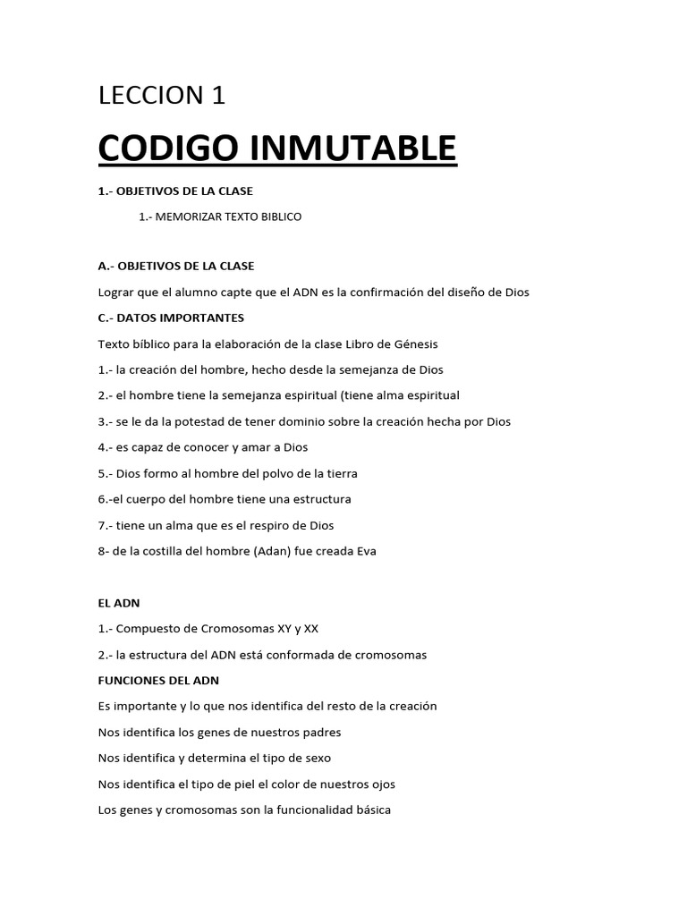 Codigo Inmutable | PDF