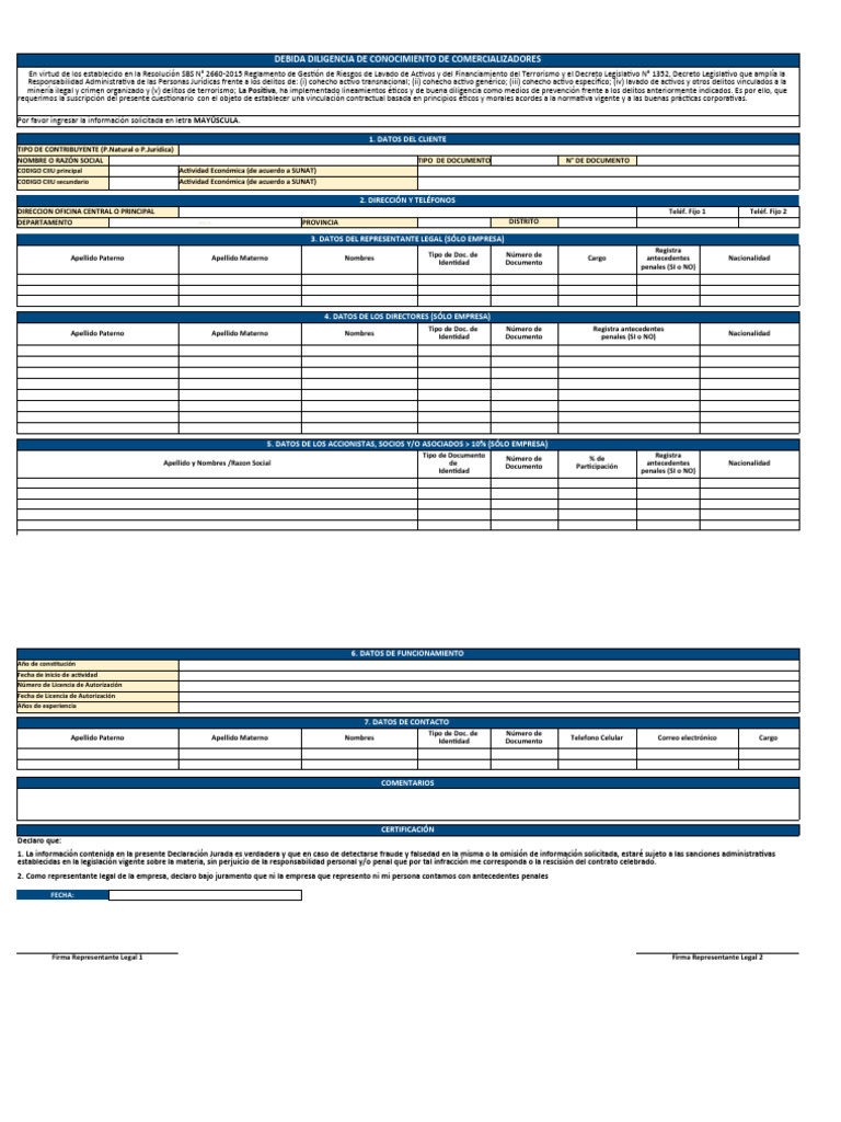 FORMULARIO PLAFT | PDF | Justicia | Crimen y violencia