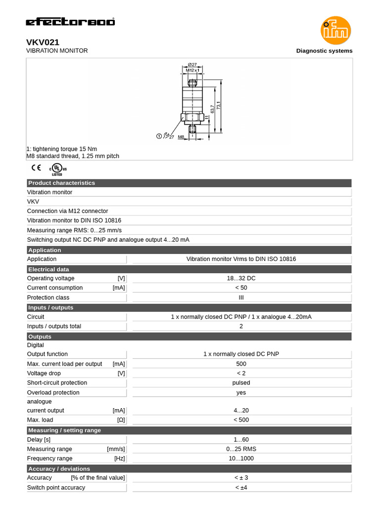 DataSheet VKV021 | PDF