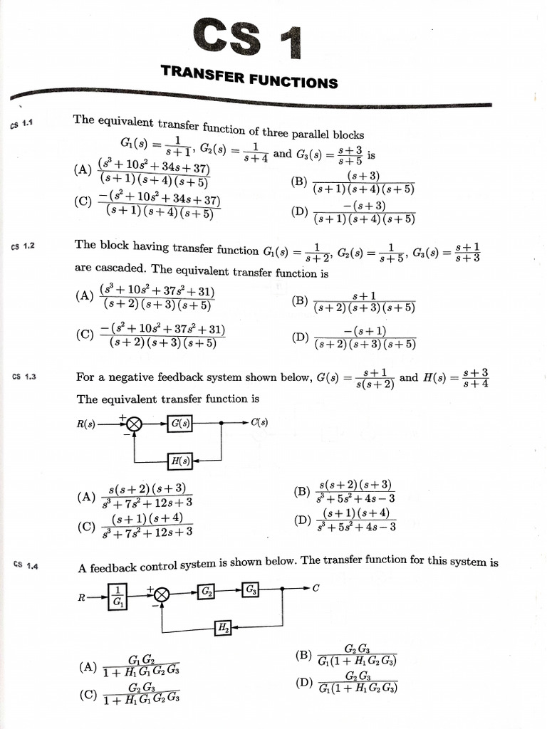 Transfer Function | PDF Transfer Function | PDF