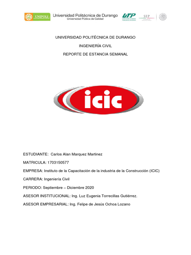 Reporte de Estancia ICIC 2020 | PDF | México | Business