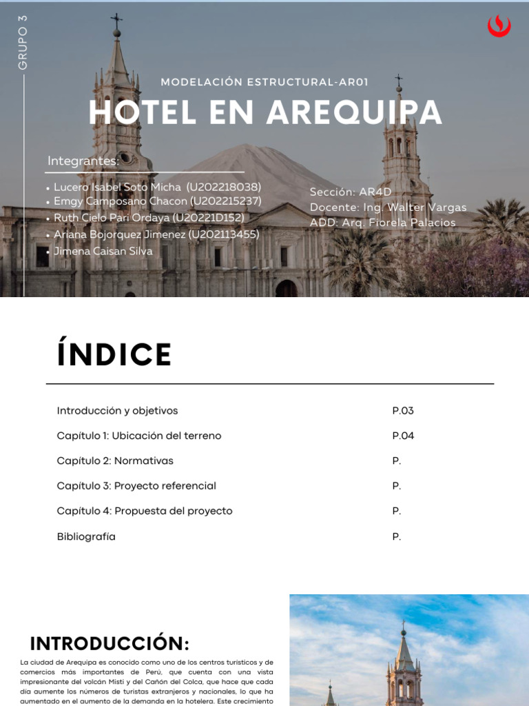 HOTEL AREQUIPA - Grupo 3 - Compressed | PDF | edificio | Peatonal