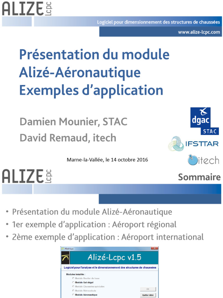 3 Seminaire - Alize Aeronautique - 2016 Logiciel Demonstration | PDF | Transport | Aviation