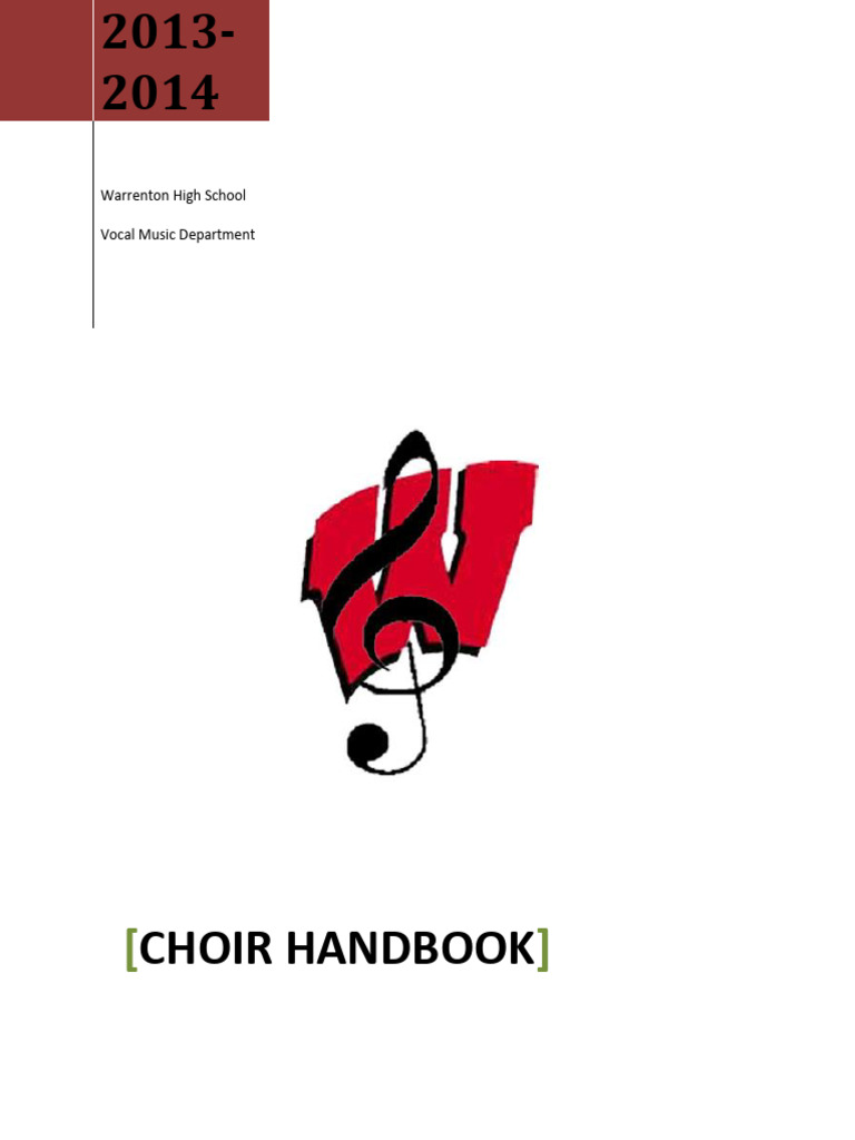 Choir Handbook | PDF | Choir | Singing