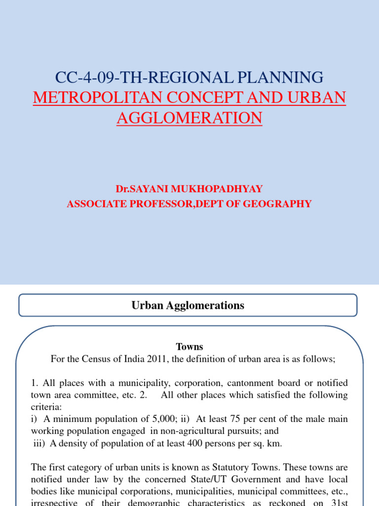 Metropolitan | PDF | Metropolitan Area | Urban Area