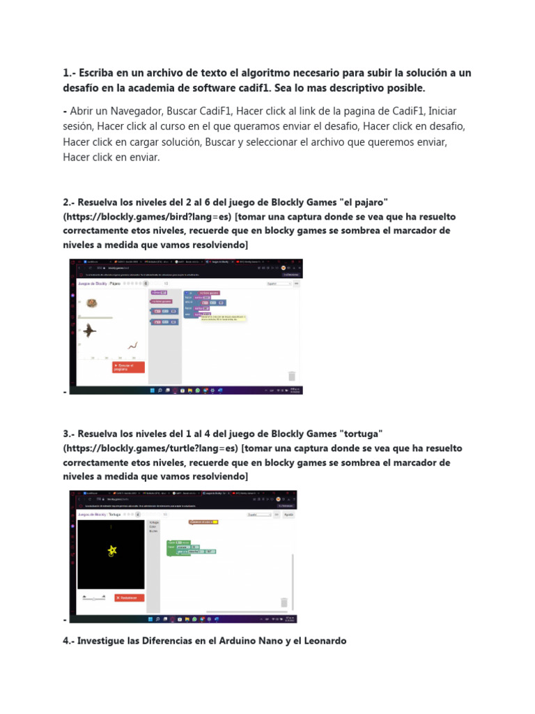Desafio Arduino | PDF | Arduino | Ciencias de la Computación