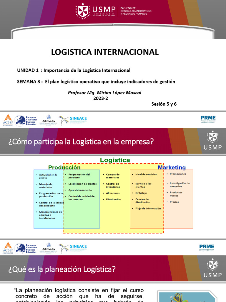 Semana 3 - El plan logístico operativo que incluye indicadores de gestión | PDF | Inventario ...