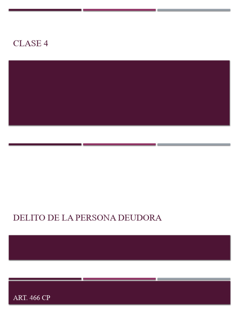 Clase 4 | PDF | Insolvencia | Intención (Derecho Penal)