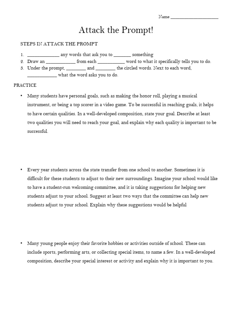 Attack The Prompt Strategy | PDF