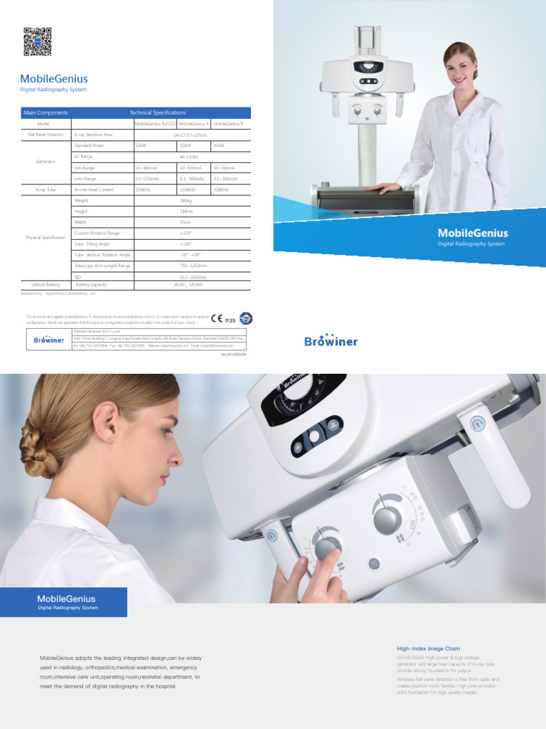Mobilegenius Brochure | PDF | Radiography | Vacuum Tube