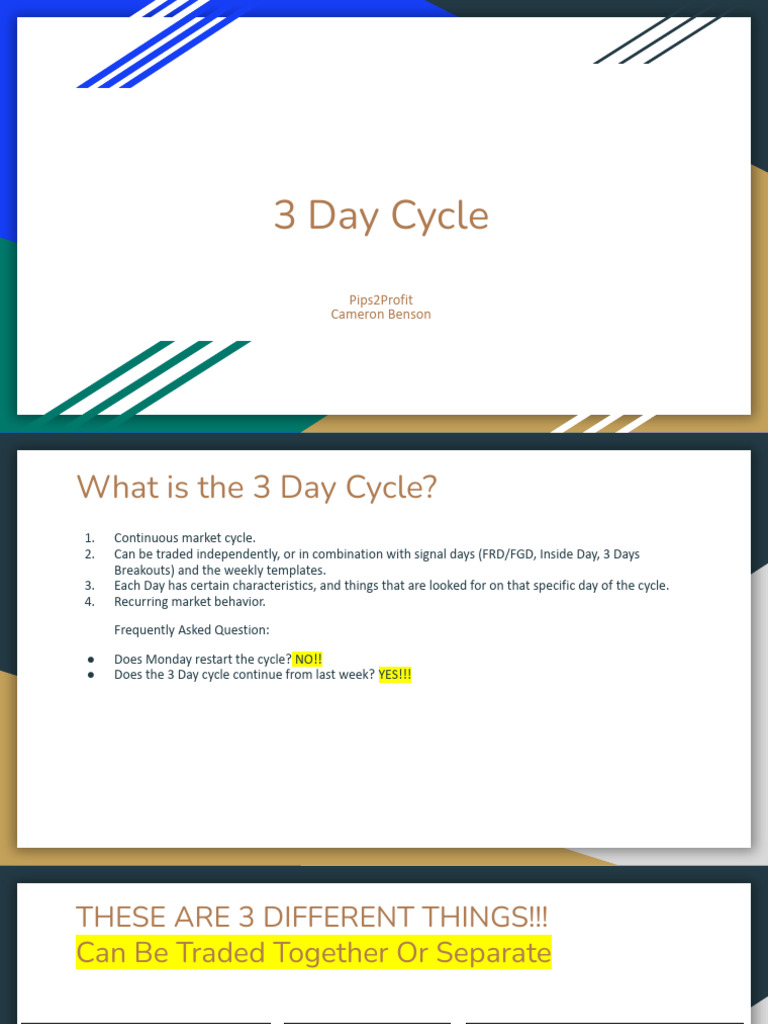 3 Day Cycle | Download Free PDF | Market (Economics) | Economies