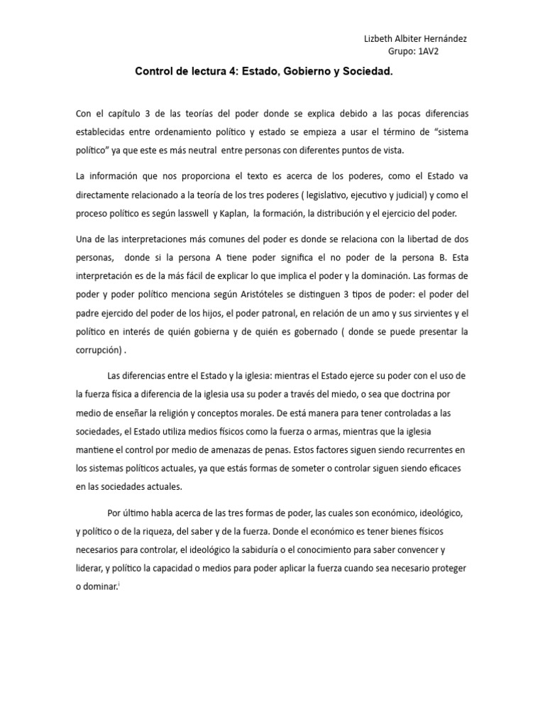 Estado Gobierno Y Sociedad Pdf Estado Política Sociedad