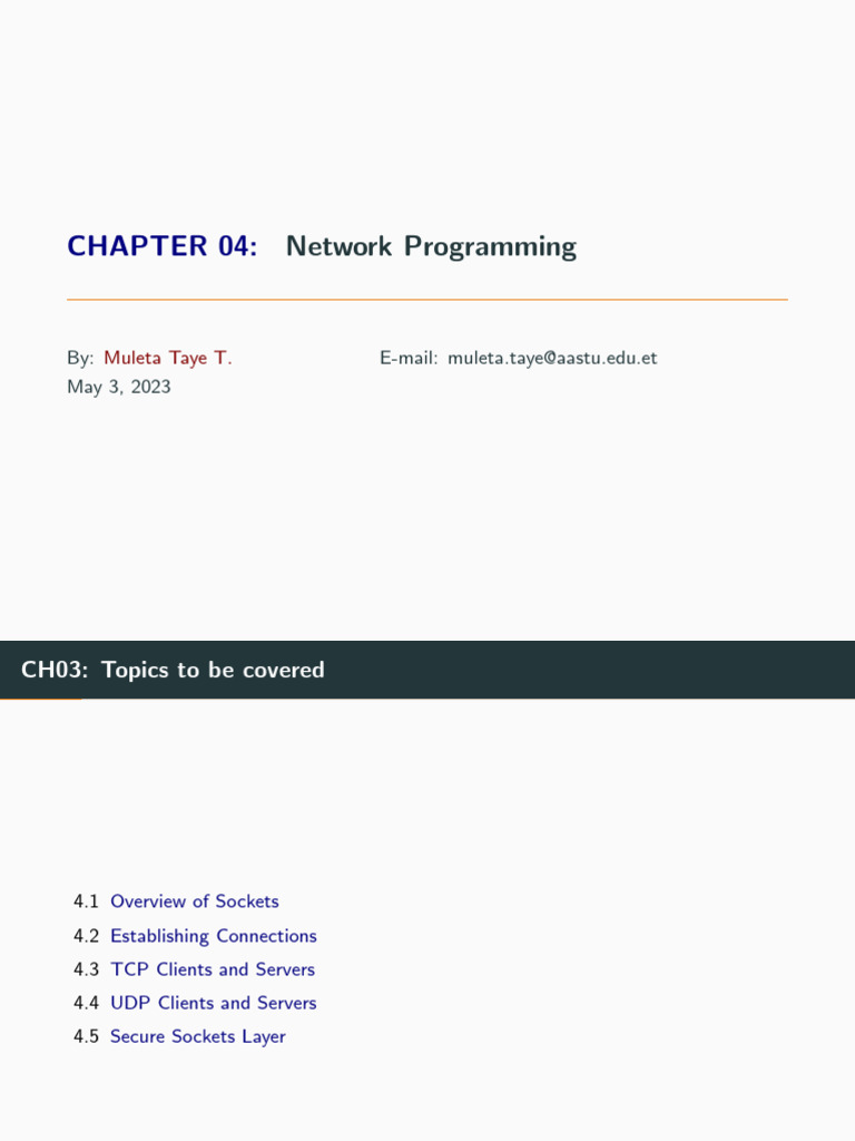 Advanced Programming Network Ch 04 Pdf Network Socket Port 3768