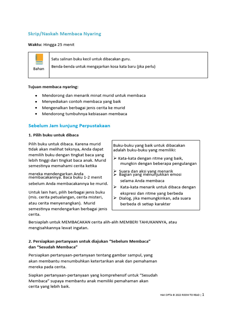 Membaca Nyaring | PDF