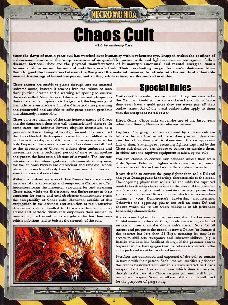 Chaos Cult | PDF