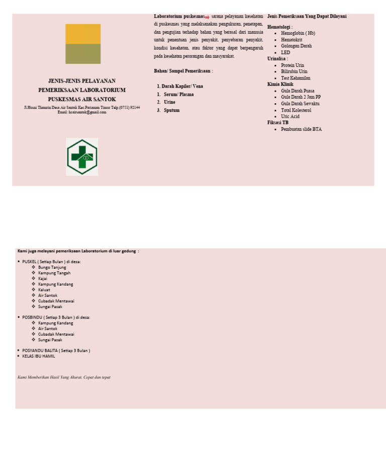 8.1.1.1 Ep Brosur Laboratorium | PDF
