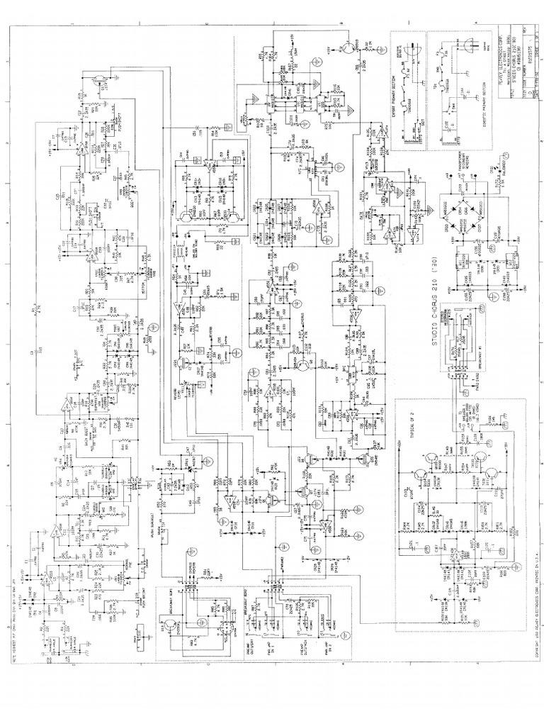Peavey Studio Chorus 210 2 90 Schematic | PDF