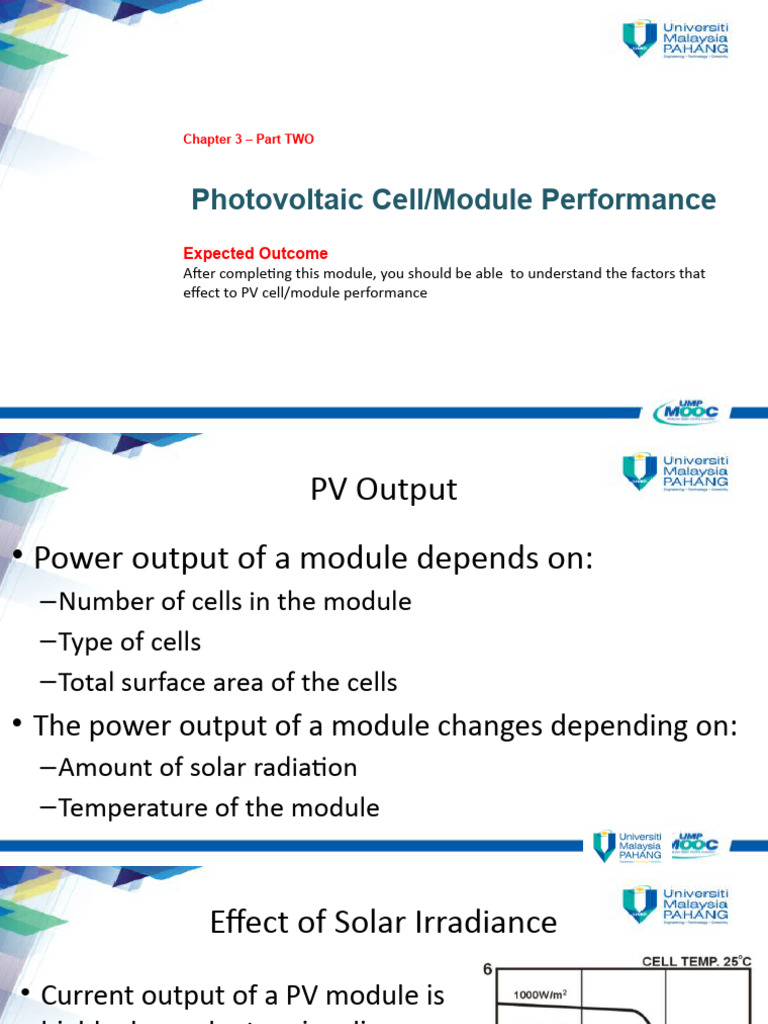 Chapter 3 Part 2 - PVPrinciple | PDF | Photovoltaics | Solar Panel