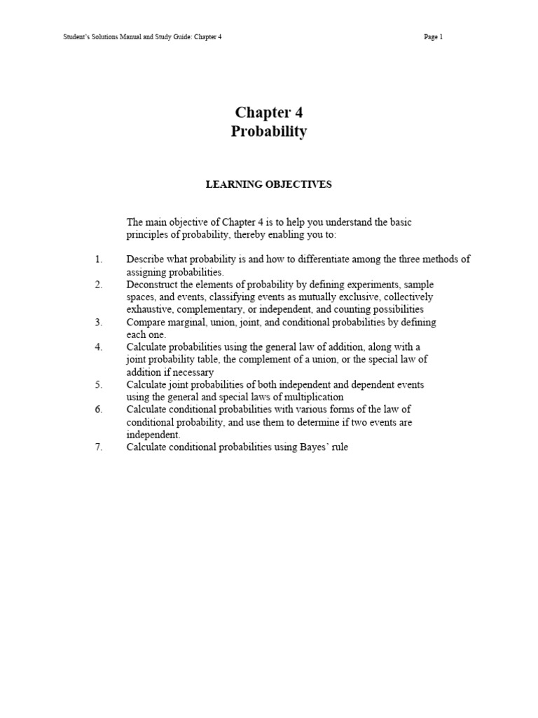 Probability Study Guide | PDF | Probability | Sampling (Statistics)