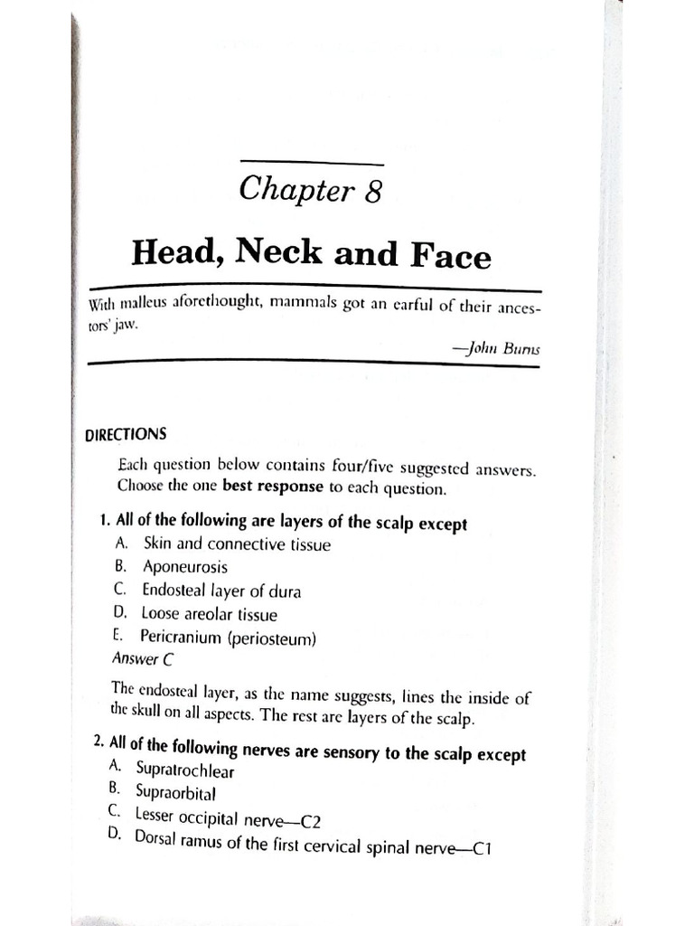 Head, Neck and Face | PDF
