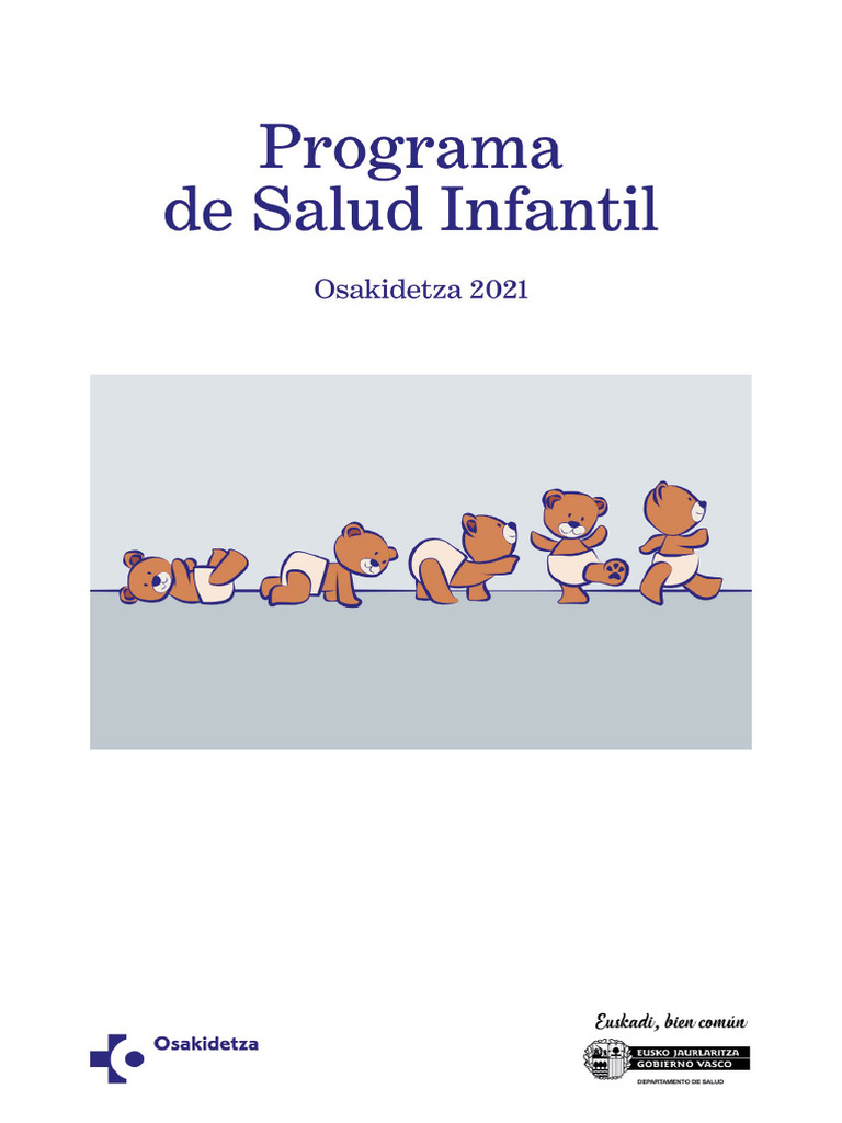 Osakidetza Programa Salud Infantil 2021 | Descargar gratis PDF | Etapas de la vida humana ...