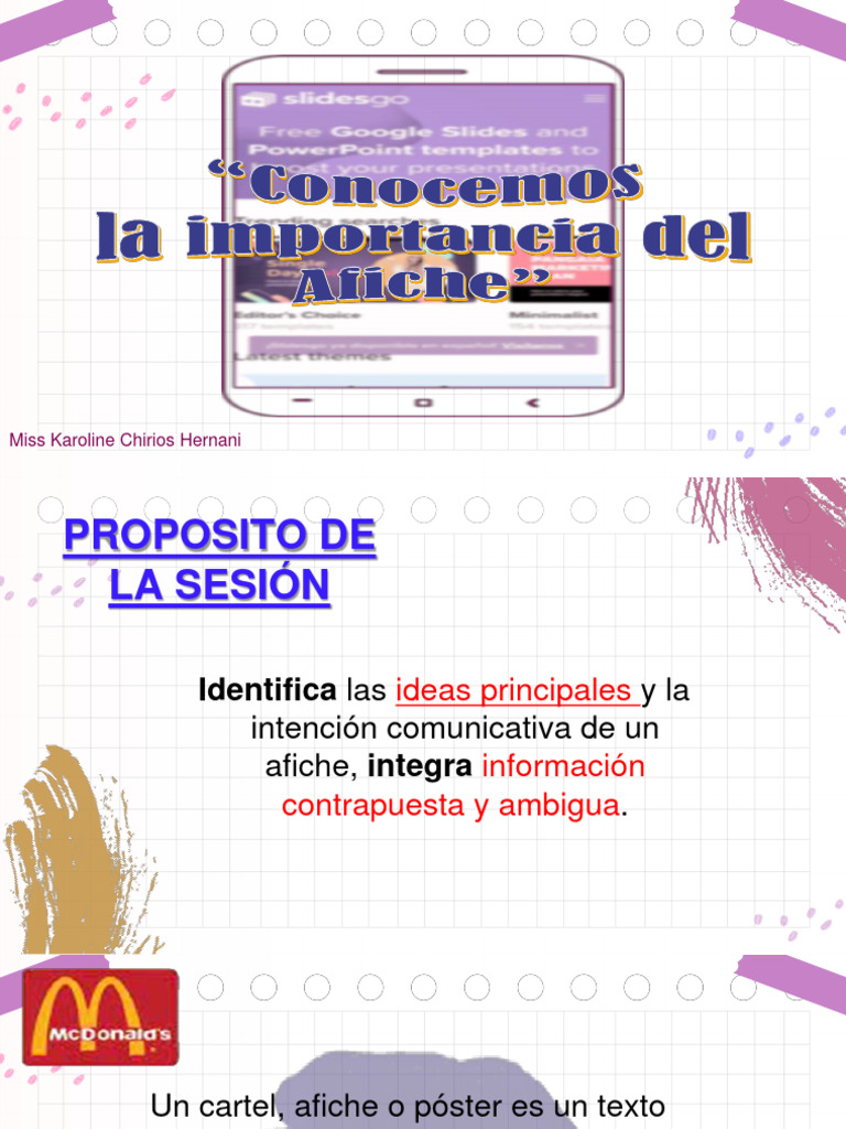 Importancia y Estructura del Afiche | PDF