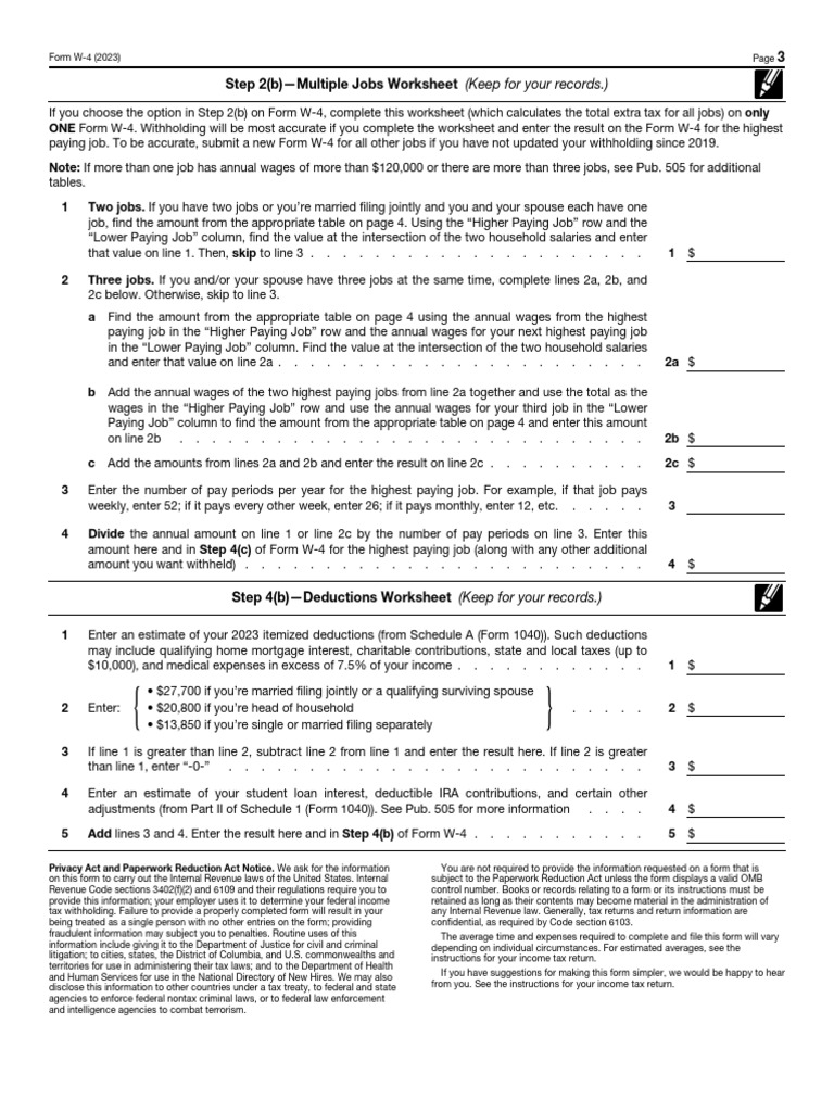 fw4 3 | Download Free PDF | Taxes | Government Finances
