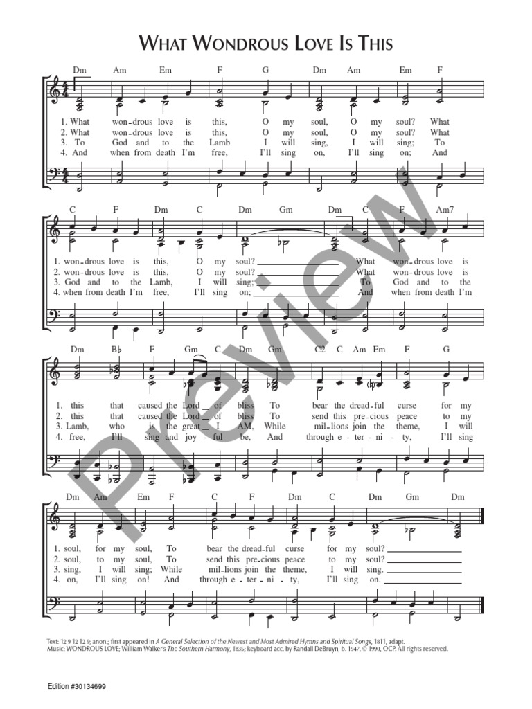 What Wonderous Love Is This | PDF | Christian Performing Arts ...