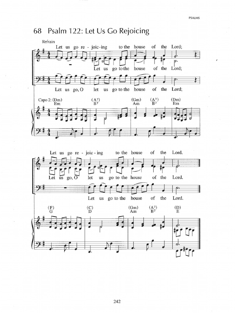 Let Us Go Rejoicing Psalm Michael Joncas | PDF