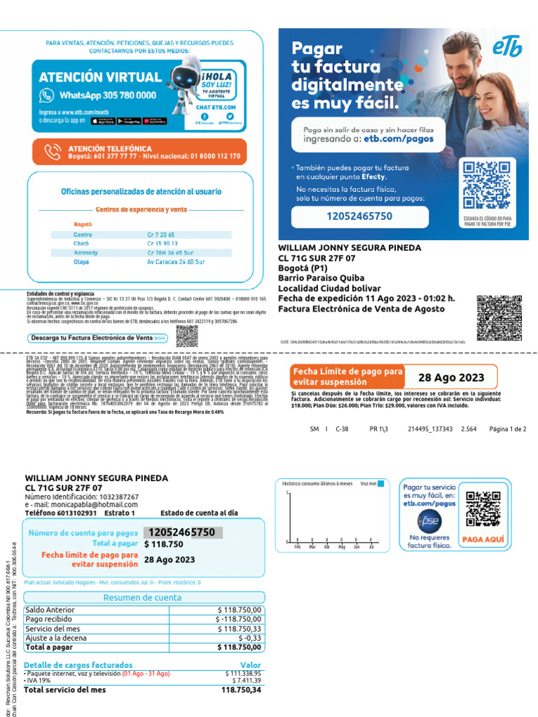 Luzdary | PDF | Servicios (economía) | Telecomunicaciones