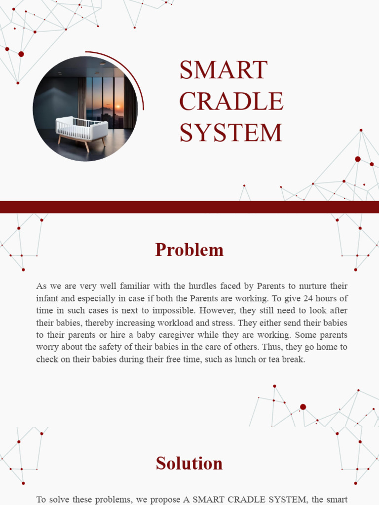 Smart Baby Cradle System Overview | PDF | Electrical Resistance And ...