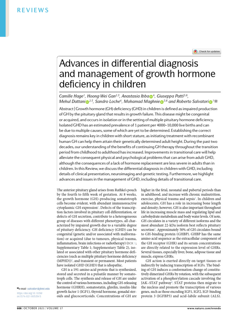 Avances en El Diagnóstico Diferencial y El Manejo Del Déficit de ...