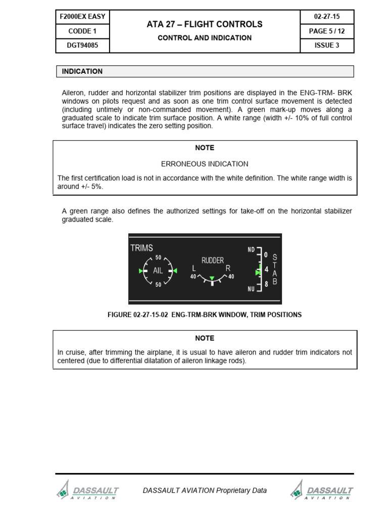 Falcon 200DX FLT CTLS IND | PDF | Flight Control Surfaces | Aircraft ...