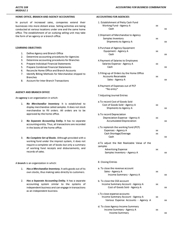 Module 1 Buscom | Download Free PDF | Debits And Credits | Depreciation