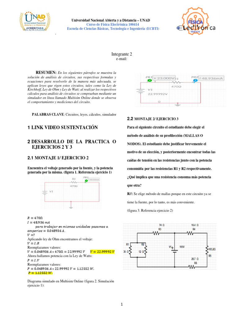 Fisica Electronica Est. 2 | PDF | Resistencia Eléctrica y Conductancia ...