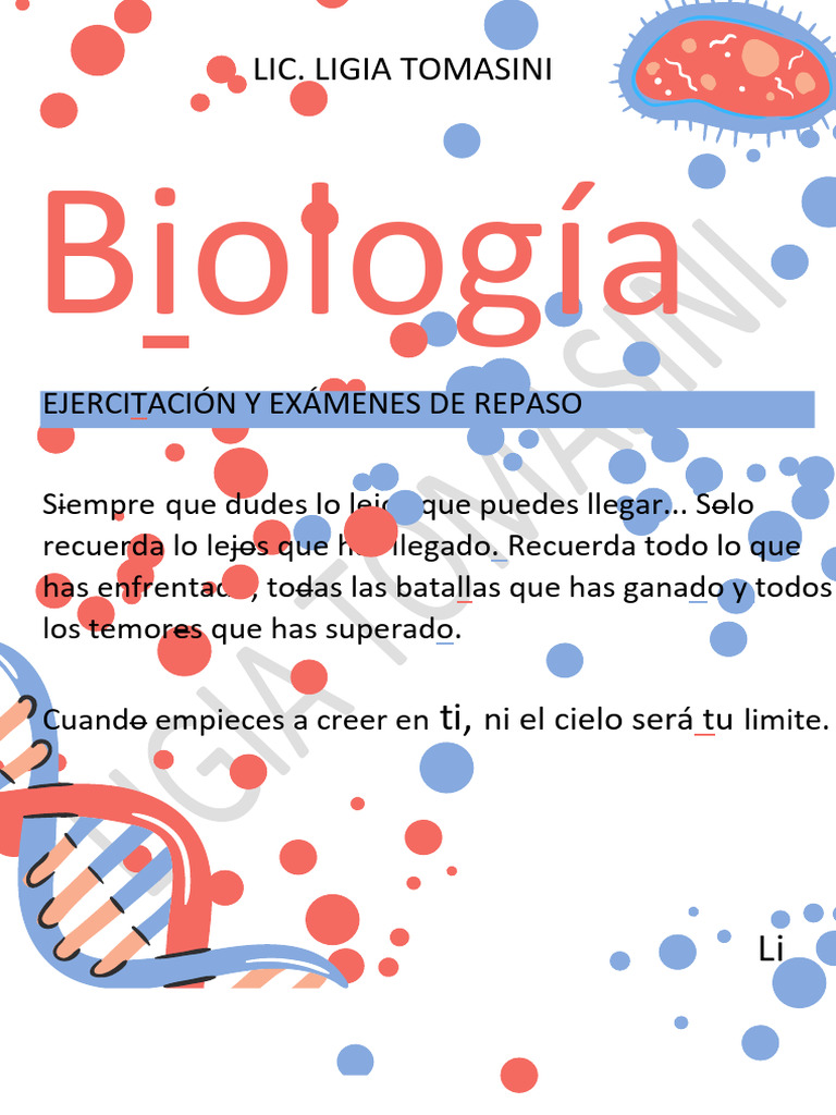 Biología Tomasini | PDF | Cigosidad | Dominancia (Genética)