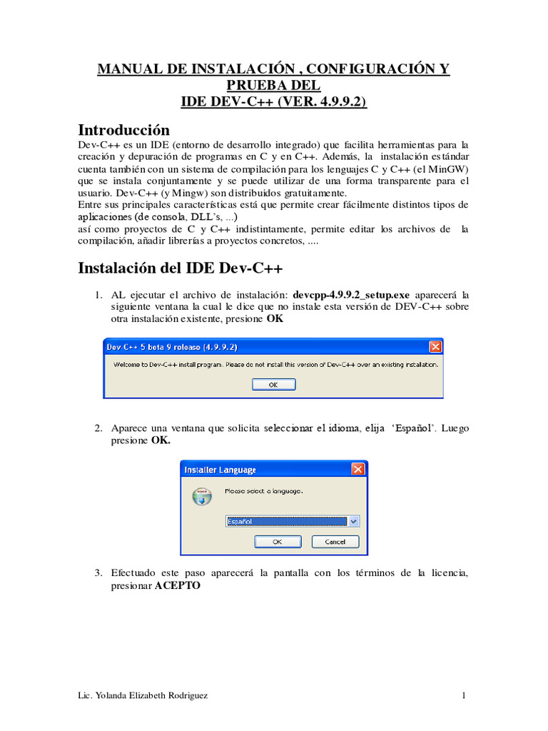 Manual Devc++ | Descargar gratis PDF | Entorno de desarrollo integrado ...