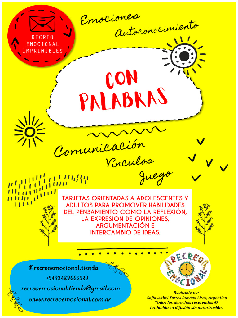 CON PALABRAS - Versión PDF Imprimible | PDF | Pensamiento